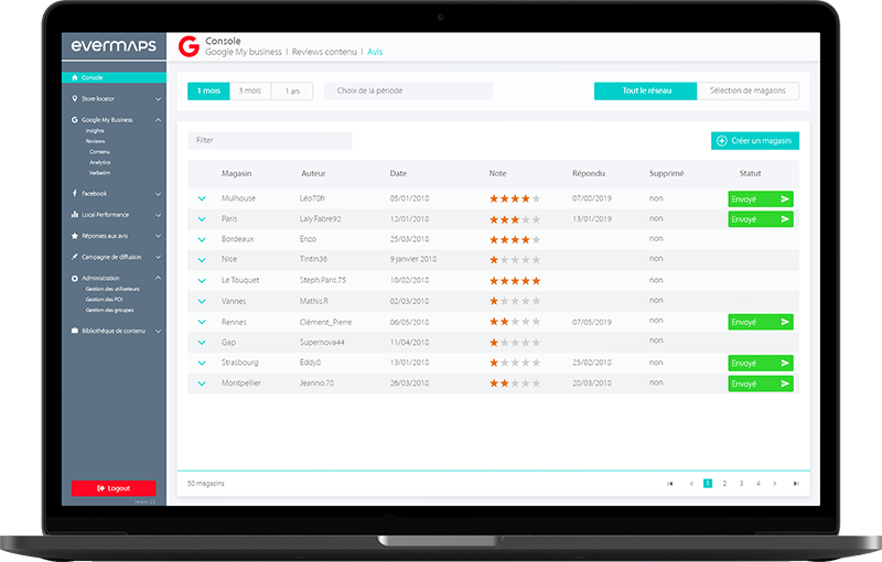 Local Reviews & E-Reputation • evermaps
