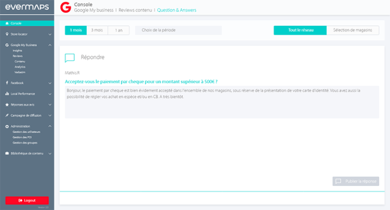 The evermaps Console • evermaps