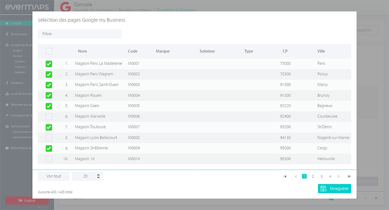 La Console evermaps • evermaps