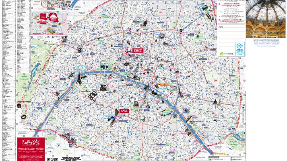 Galeries Lafayette Paris Map Parisian Department Store Galeries